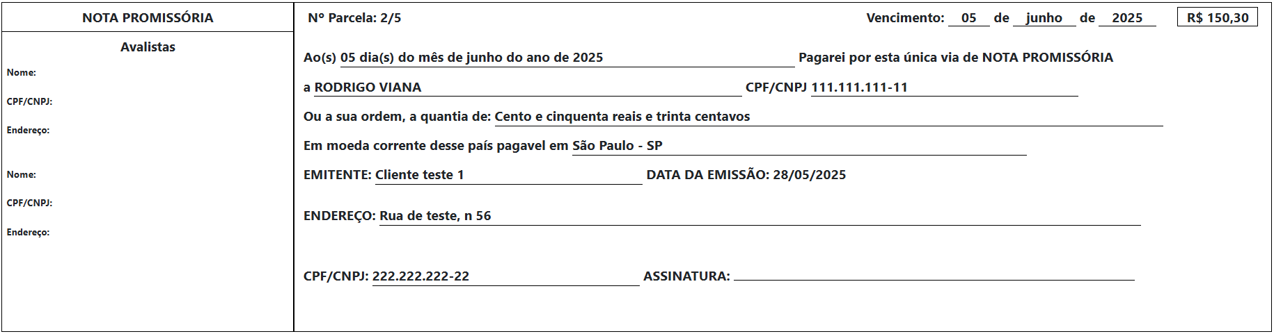 Como Preencher Nota Promissória – Datom